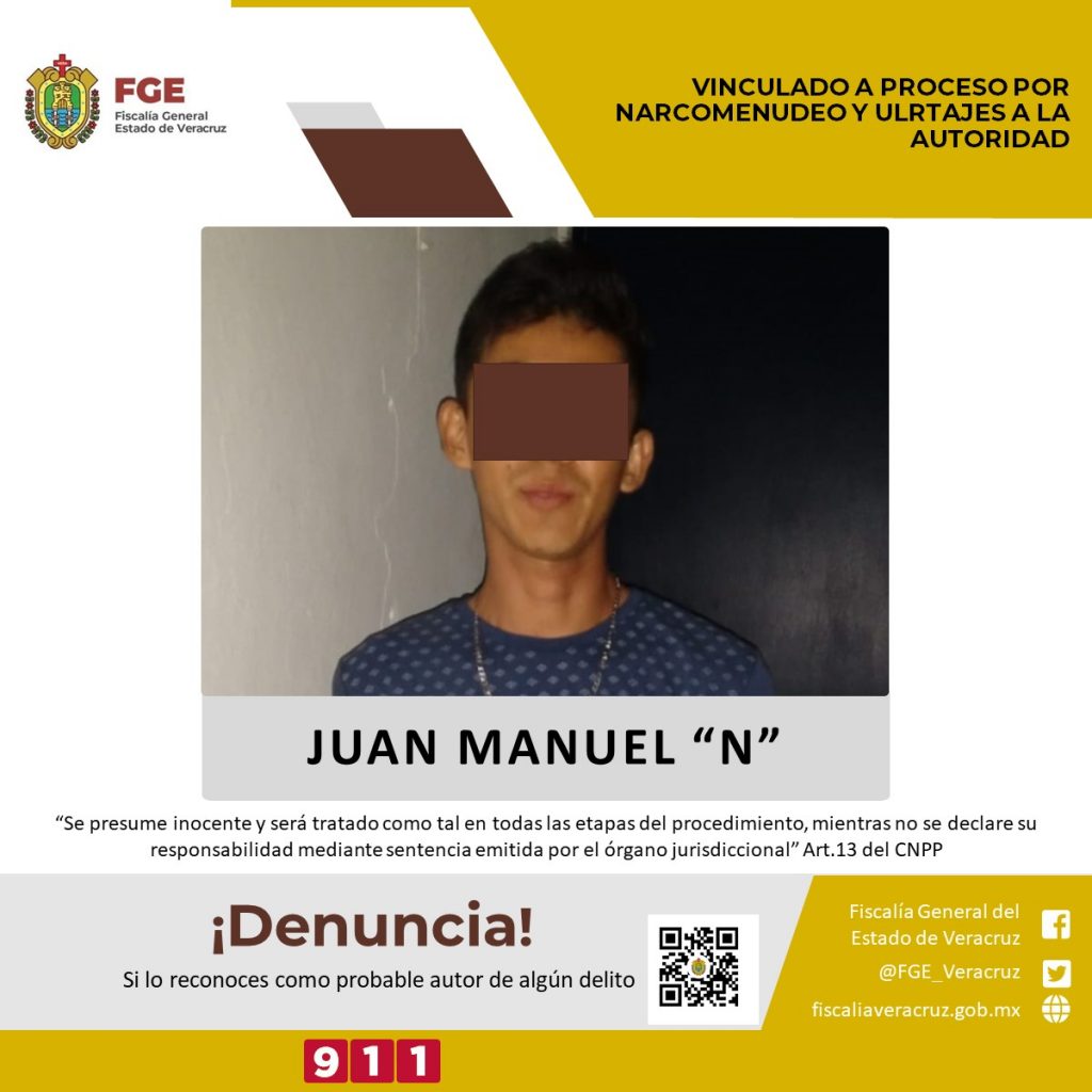 Vinculado A Proceso Por Ultrajes A La Autoridad Y Narcomenudeo En Poza