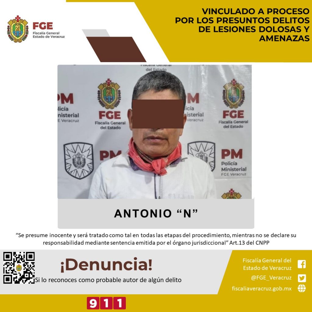 Vinculado A Proceso Por Los Presuntos Delitos De Lesiones Dolosas Y