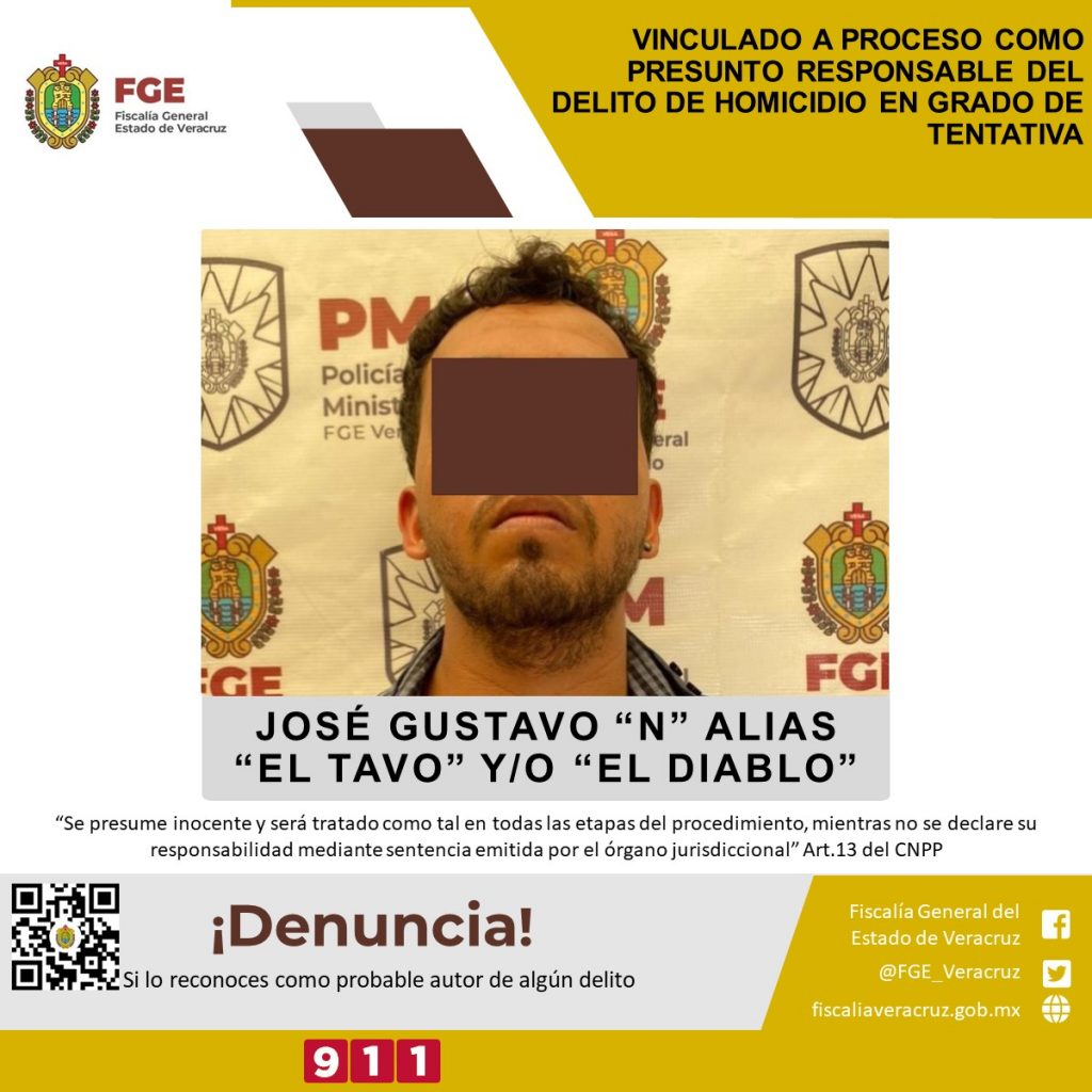 Vinculado a proceso como presunto responsable del delito de homicidio en grado de tentativa ...