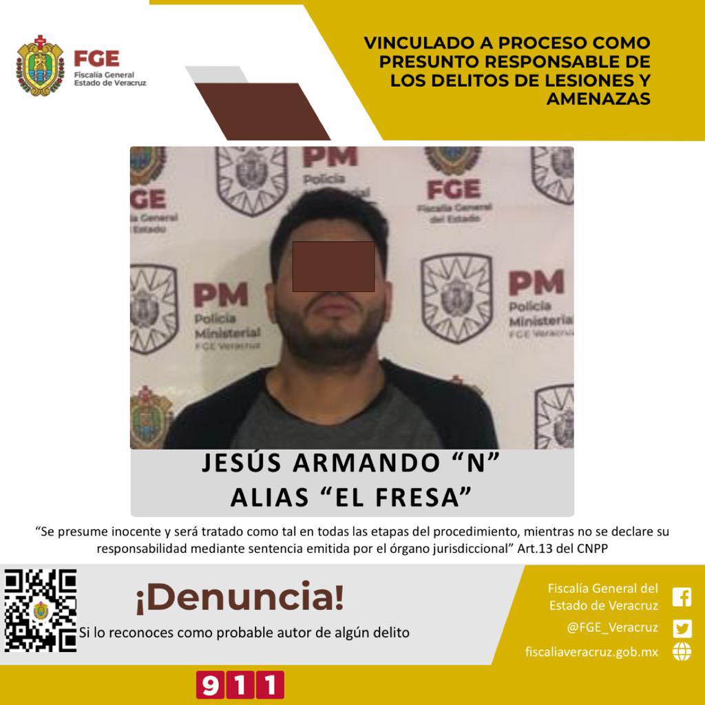 Vinculado a proceso como presunto responsable de los delitos de lesiones y amenazas – Fiscalía ...