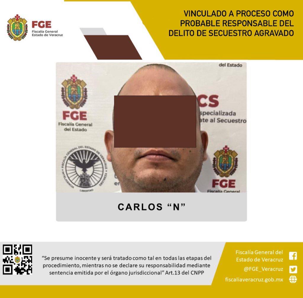 Vinculado a proceso como probable responsable del delito de secuestro agravado – Fiscalía ...
