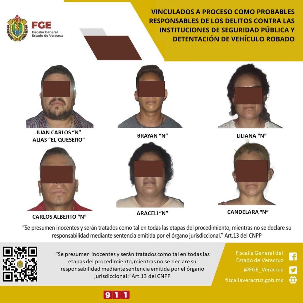 Vinculados a proceso como probables responsables de los delitos contra las instituciones de ...