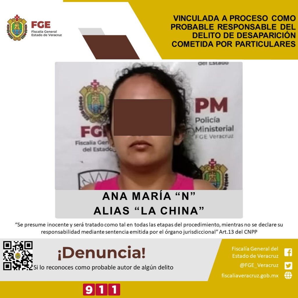 Vinculada a proceso como probable responsable del delito de ...