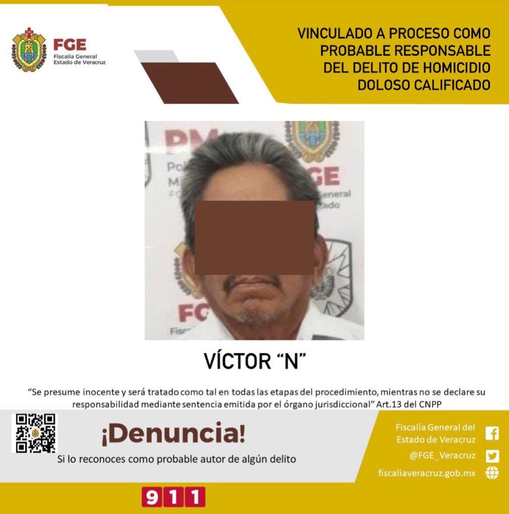 Vinculado a proceso como probable responsable del delito de homicidio doloso calificado ...